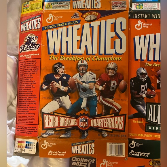 Wheaties | Toys | Wheaties Collectible Cereal Boxes Joe Namath Staubach ...